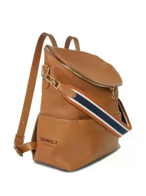 Shinola The Convertible Grained-leather Backpack