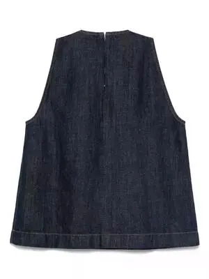 7 For All Mankind Denim Sleeveless Top