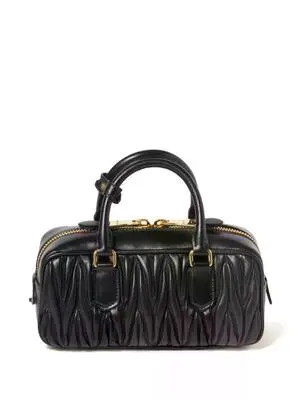 Miu Miu Arcadie Matelassé Tote Bag - Black