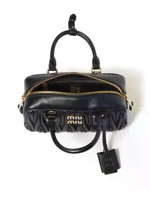 Miu Miu Arcadie Matelassé Tote Bag - Black