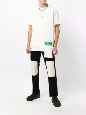 AMBUSH Waist-pocket Logo-patch T-shirt - Neutrals