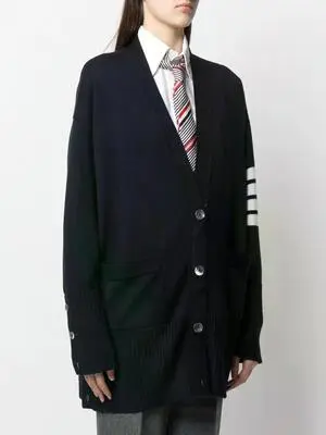 Thom Browne Oversized 4-bar Stripe Cardigan