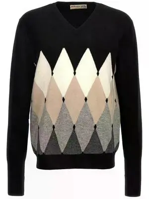 BALLANTYNE Argyle-intarsia Sweater
