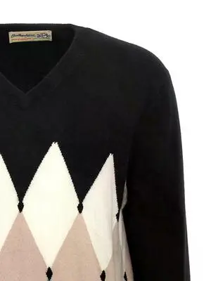 BALLANTYNE Argyle-intarsia Sweater