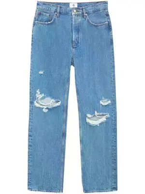 ANINE BING Gio High-rise Straight Jeans - Blue