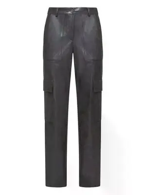 KAOS Straight-leg Faux Leather Trousers