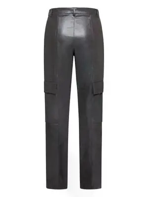 KAOS Straight-leg Faux Leather Trousers