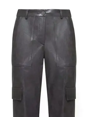 KAOS Straight-leg Faux Leather Trousers