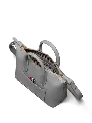 Thom Browne Leather Tote Bag - Grey