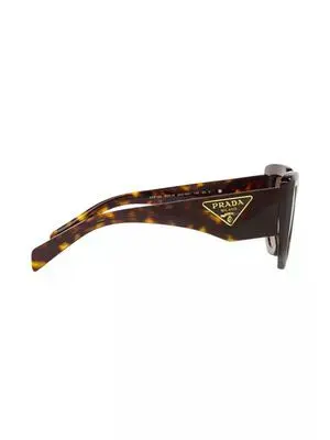 Prada Tortoiseshell-effect Square Sunglasses - Brown