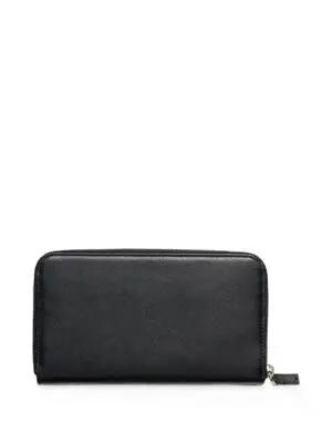 Prada Saffiano Zip Wallet - Black