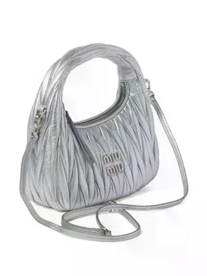 Miu Miu Wander Matelassé Tote Bag - Silver