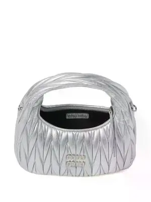 Miu Miu Wander Matelassé Tote Bag - Silver