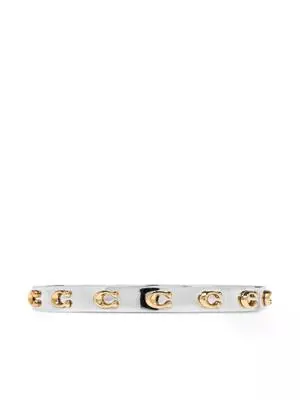 COACH Logo-plaque Bangle Bracelet