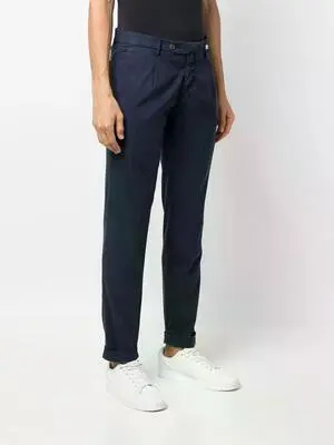 MYTHS Slim-fit Chino Trousers - Blue