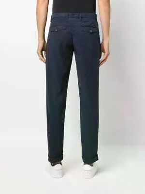 MYTHS Slim-fit Chino Trousers - Blue
