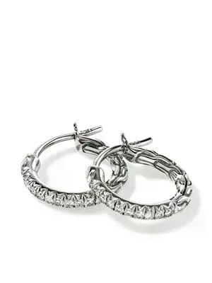 John Hardy Essentials Diamond Hoop Earrings