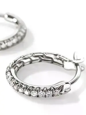 John Hardy Essentials Diamond Hoop Earrings