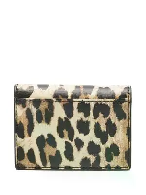 GANNI Leopard-print Wallet