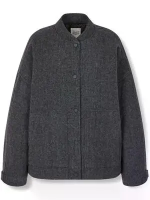 STUDIO TOMBOY Textured Wool-blend Press-stud Jacket
