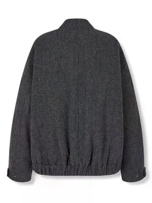 STUDIO TOMBOY Textured Wool-blend Press-stud Jacket