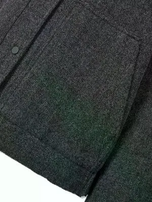 STUDIO TOMBOY Textured Wool-blend Press-stud Jacket