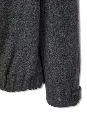 STUDIO TOMBOY Textured Wool-blend Press-stud Jacket