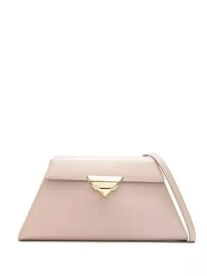 Prada Triangle-logo Leather Shoulder Bag - Pink