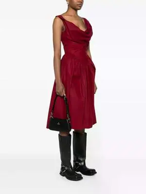 VIVIENNE WESTWOOD Orb-plaque Leather Shoulder Bag