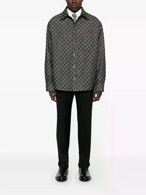 Gucci Gg Jacquard Reversible Shirt