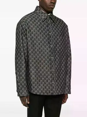 Gucci Gg Jacquard Reversible Shirt