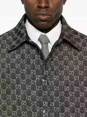 Gucci Gg Jacquard Reversible Shirt