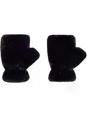 Apparis Ariel Faux-fur Mittens - Black