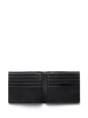 Prada Logo Leather Wallet - Black