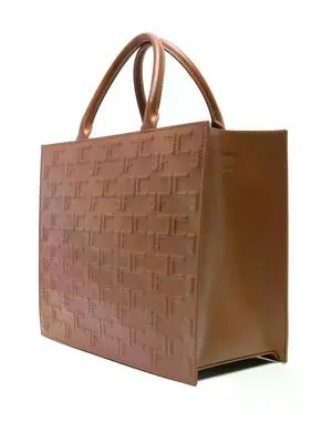 Elisabetta Franchi Monogram Embossed Tote Bag