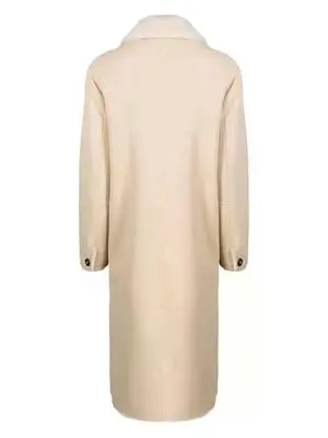 LISKA Sheepskin Button-up Coat