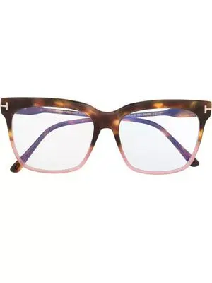 TOM FORD Wayfarer-frame Glasses - Brown