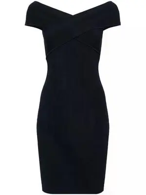 Michael Kors Crossover-straps Ribbed Minidress