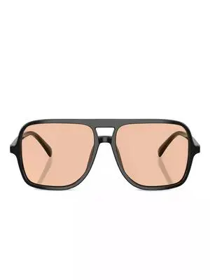 Emporio Armani Logo-print Sunglasses - Black