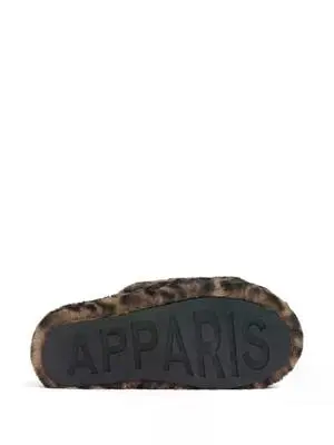 Apparis Dillon Leopard Print Slippers