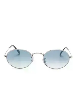 Ray-ban Oval-Frame Sunglasses Silver