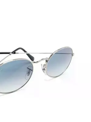 Ray-ban Oval-frame Sunglasses - Silver