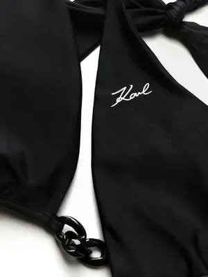 Karl Lagerfeld Dna Triangle Bikini Top