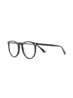 Gucci Tortoiseshell Round-frame Glasses
