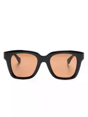 Alexander McQueen Skull-appliqué Square-frame Sunglasses - Black