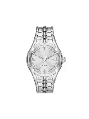 DIESEL® 44mm Round Face Watch - Silver
