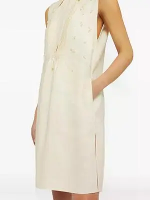 JIL SANDER Pearl-embroidered Shirt Dress