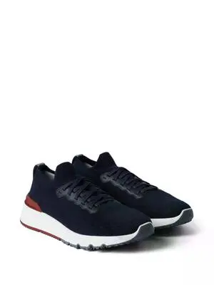 Brunello Cucinelli Lace-up Knitted Sneakers