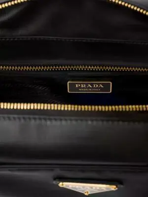 Prada Re-nylon And Leather Tote Bag - Black
