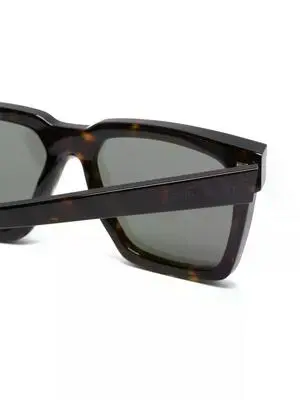 Saint Laurent Tortoiseshell Square Frame Sunglasses